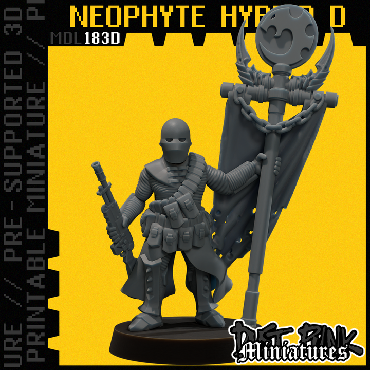 3d Printable Mdl183 Neophyte Hybrids [pre Supported] By Dust Punk Miniatures